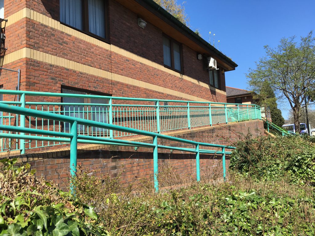 Ramp on outside church – Rock Christian Centre